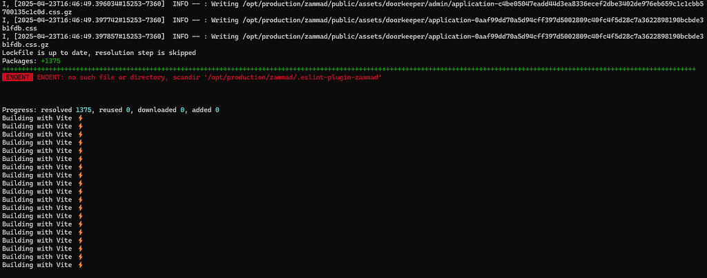 Problems with procedure for upgrading Zammad from source - Technical assistance - Zammad - Community