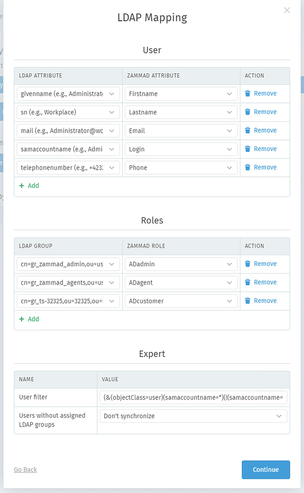 Ldap Integration Wont Sync The Admin Minimum One User Needs To Have Admin Permissions
