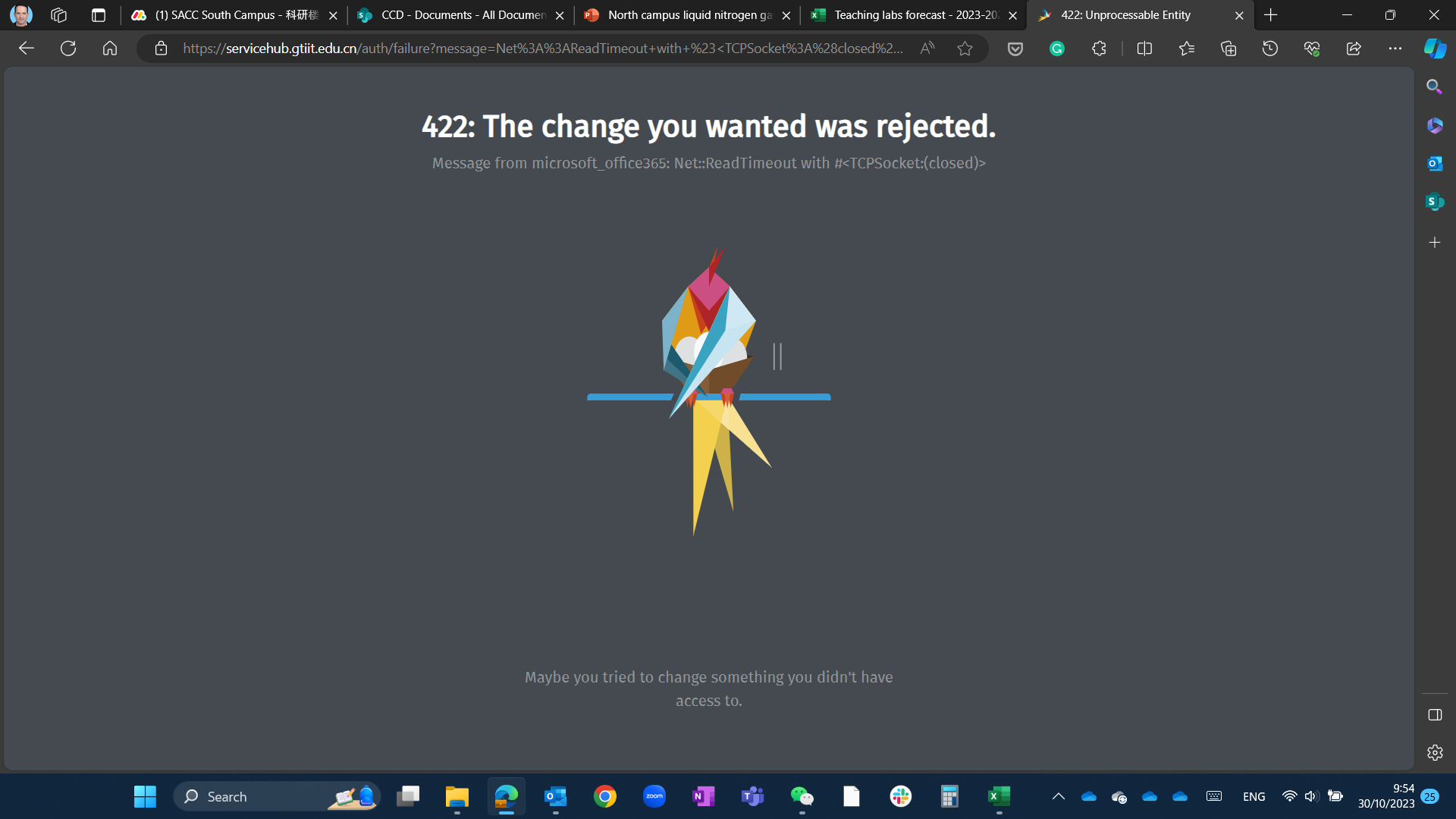 How to fix 422 error - M365 readTimeout with TCPSocket closed ... How to fix 422 error - M365 readTimeout with TCPSocket closed ...